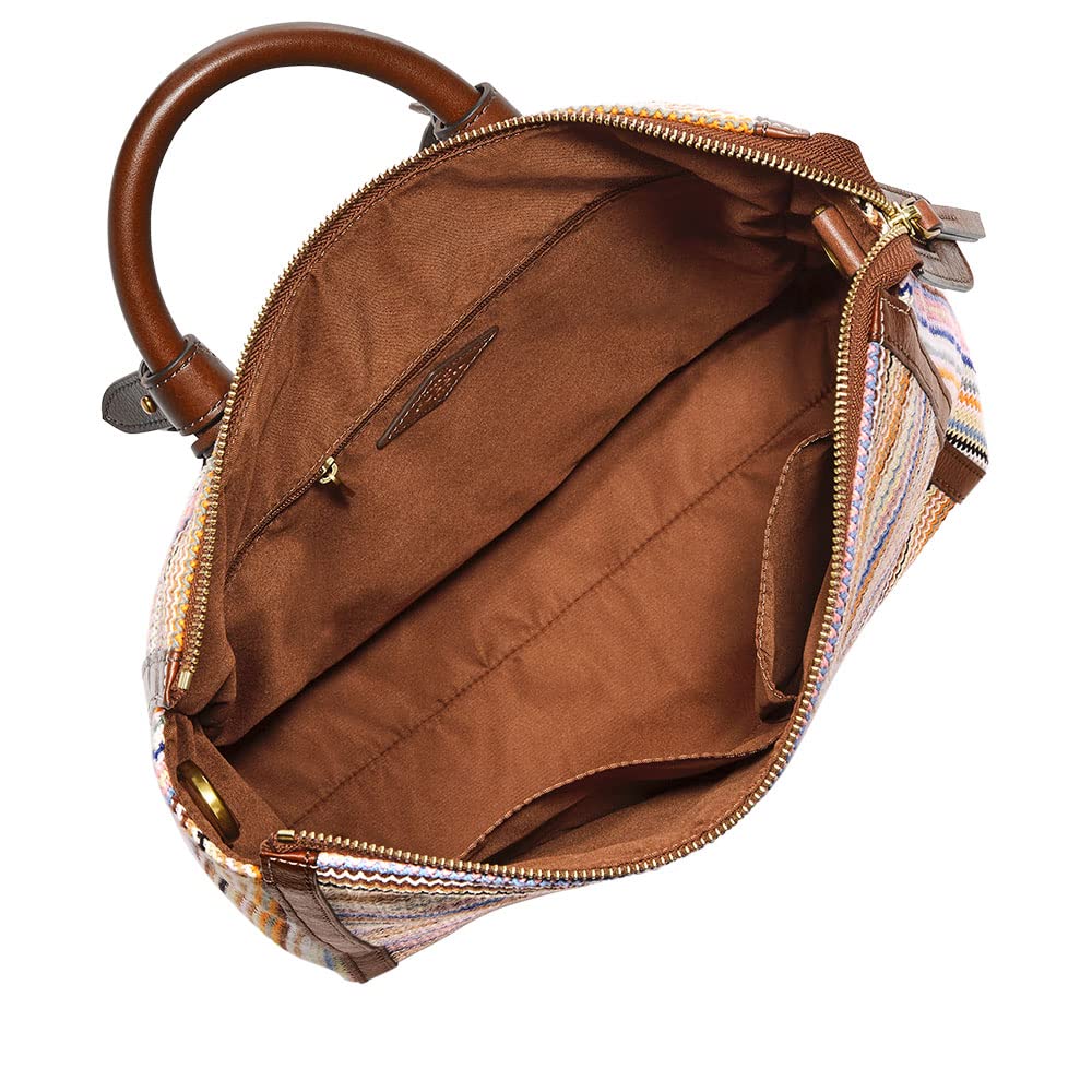Fossil Women's Parker Fabric Convertible Large Backpack Purse Handbag, Colorful Stripes (Model: ZB1742875)