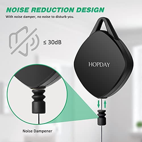 VR Cable Management, QIYO 6 Packs Retractable Ceiling Pulley System Compatible with VR Link Cable for Oculus Quest, HTC Vive, Rift S, PS VR, Vive Pro, Playstation VR, Valve Index VR Accessories