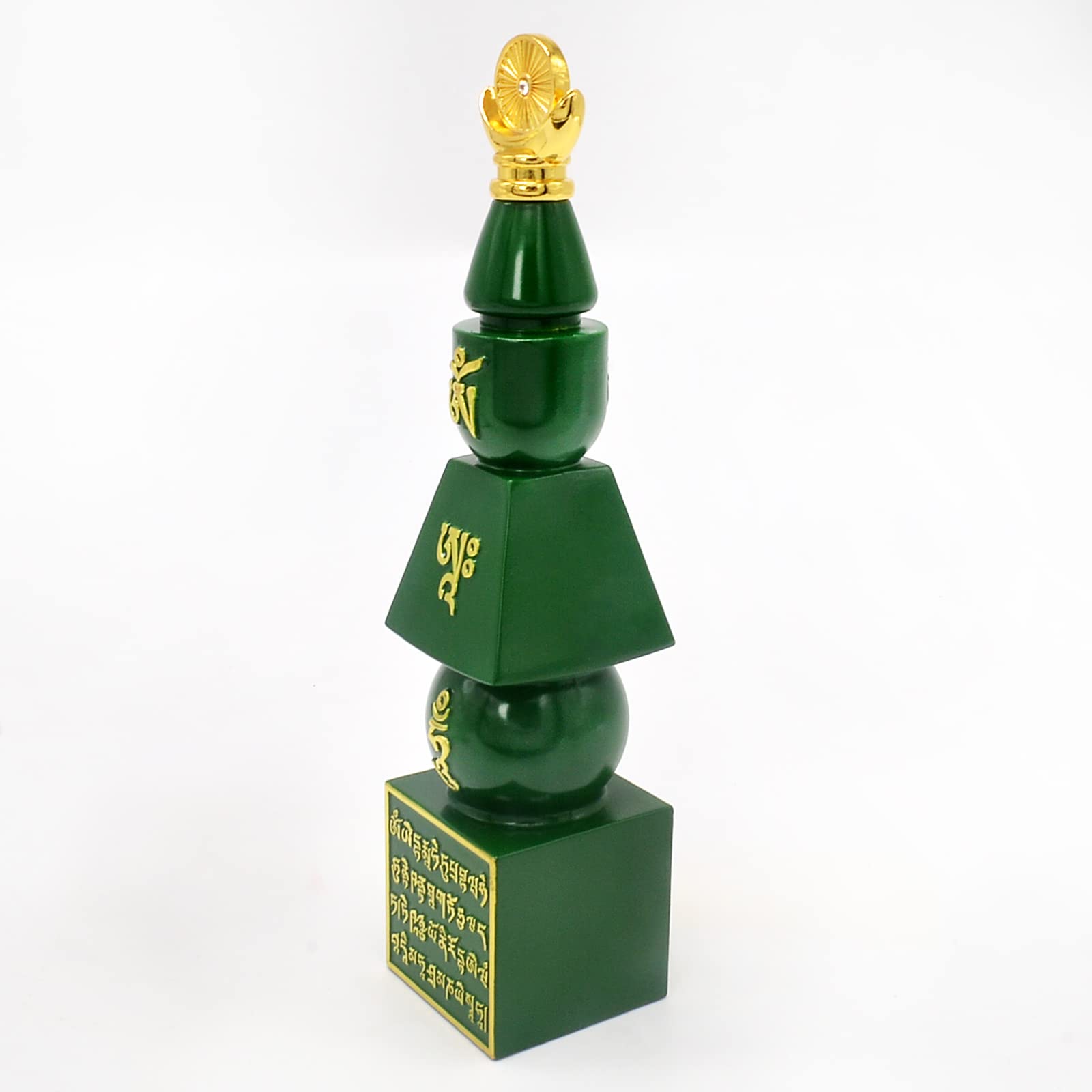 Feng Shui Green Tibetan Tower 5 Element Emerald Pagoda W5372