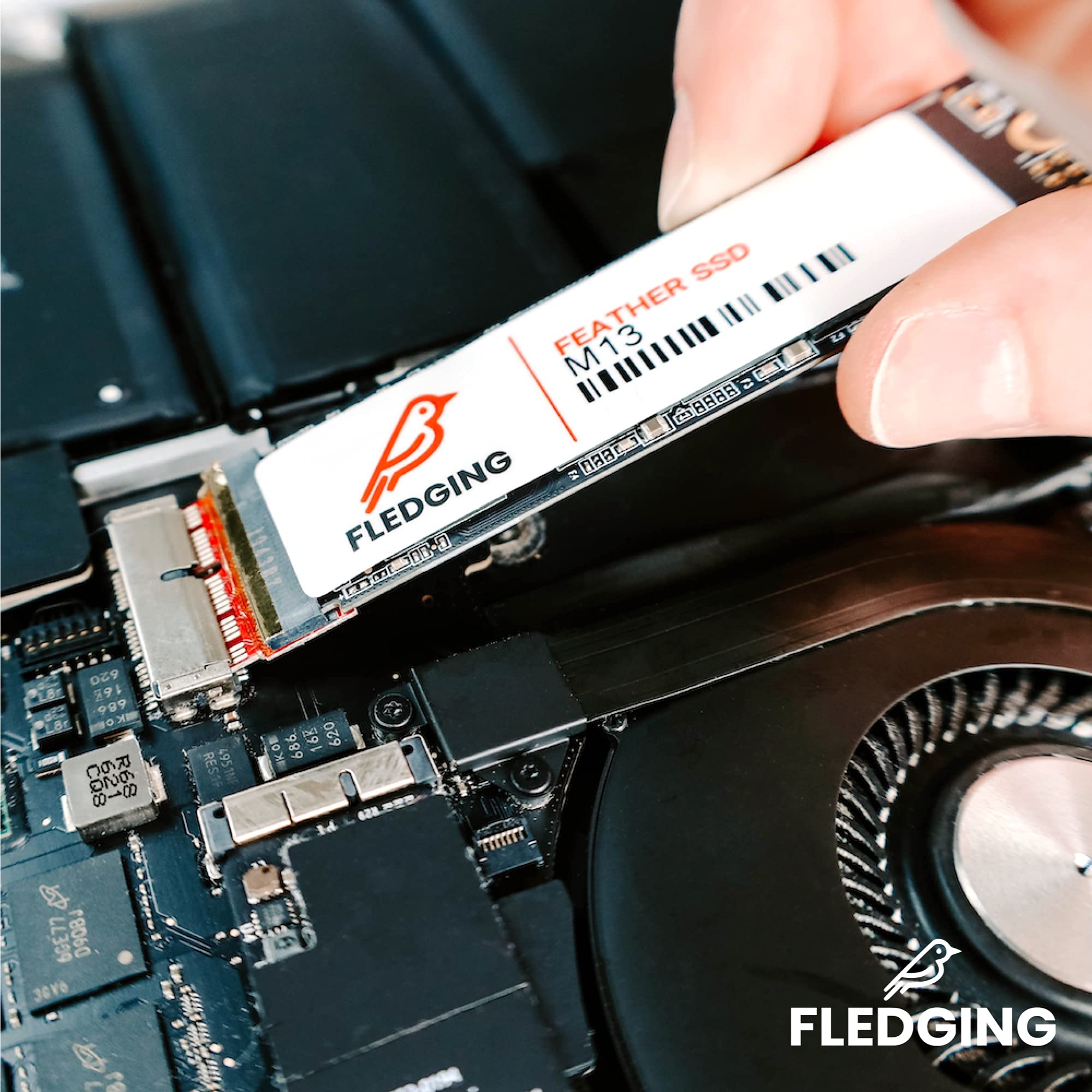 Fledging 1TB Feather M13-S PCIe NVMe Gen 3.0x4 SSD Upgrade – DIY kit & OS Included – Compatible with Apple MacBook Air (2013-2015) & Pro (2013-2016), Mac Mini (2013) & Pro (2014), iMac (2013-2019)