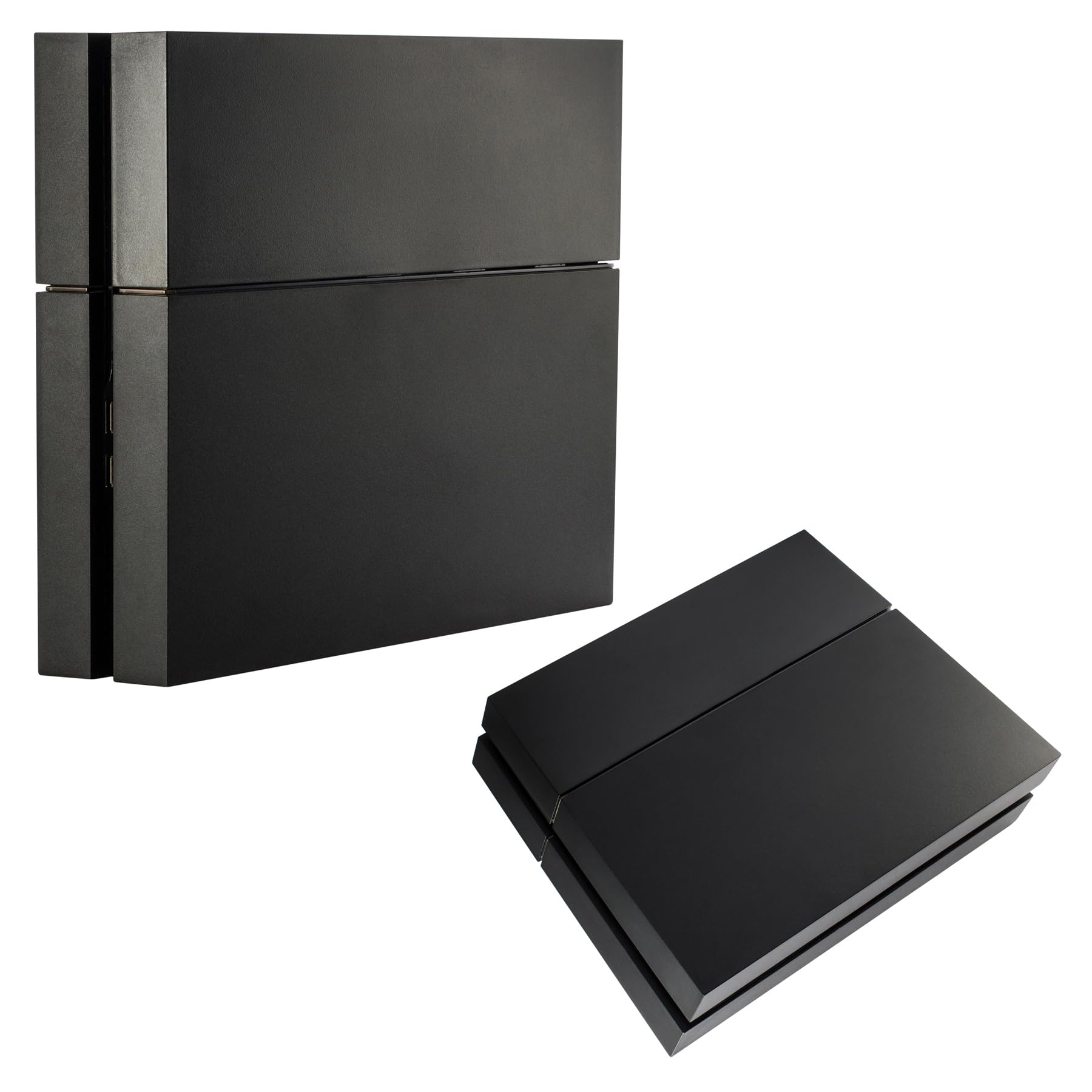 eXtremeRate Solid Matte Black HDD Bay Hard Drive Cover Shell, Replacement Top Case Faceplate Compatible with ps4 Console - Console NOT Included