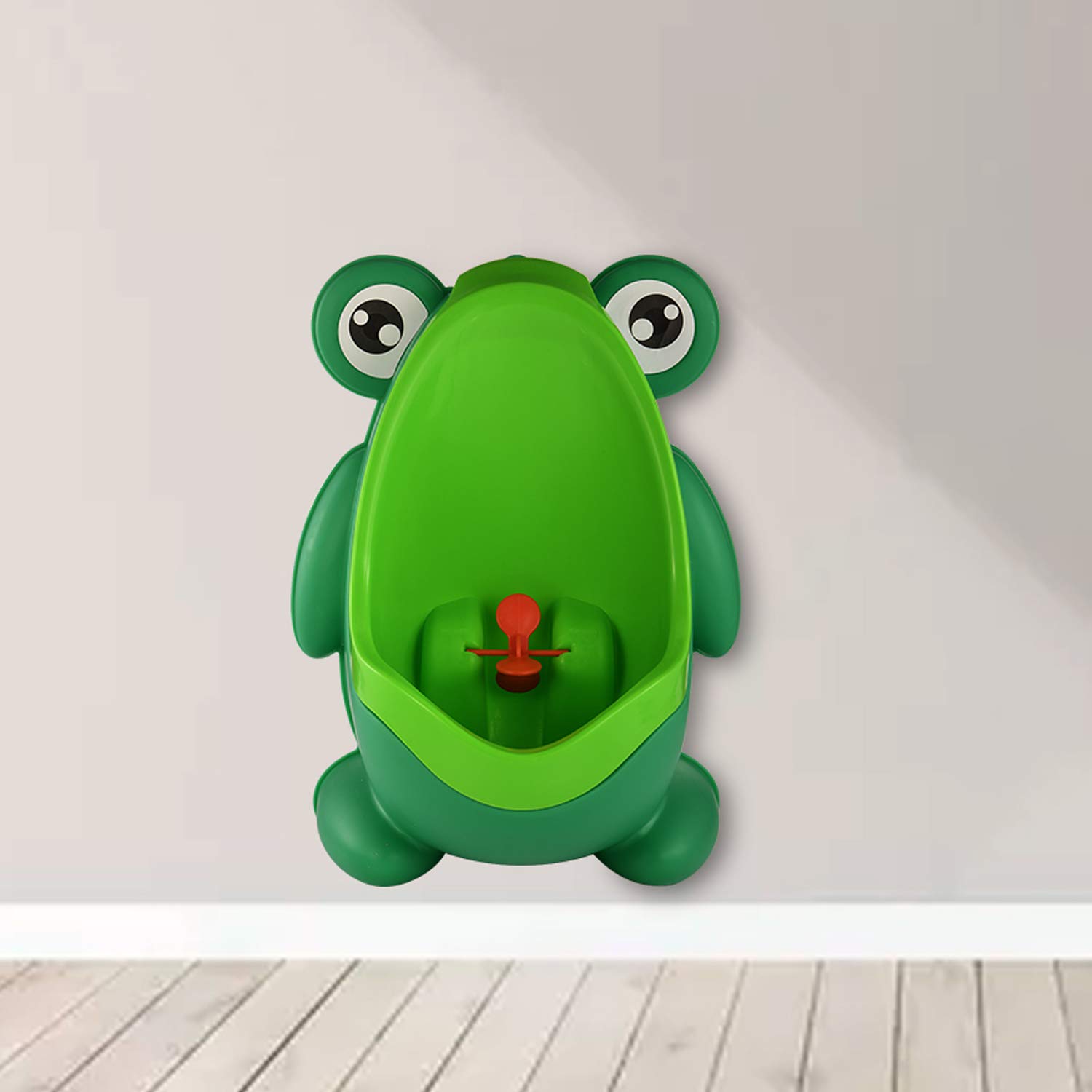 Forg Potty Training Urinal for Boys with Funny Aiming Target, Toddler Boy Toilet Pee Trainer - Green