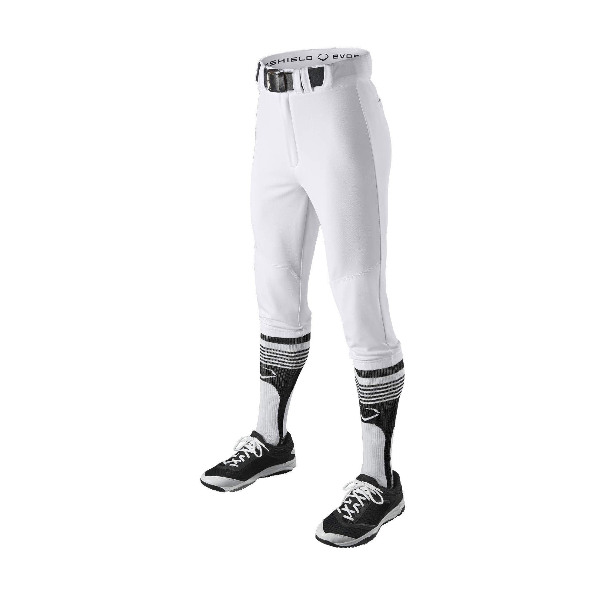 EvoShield Adult Throwback Knicker Uniform Baseball Pants - Team White, Medium
