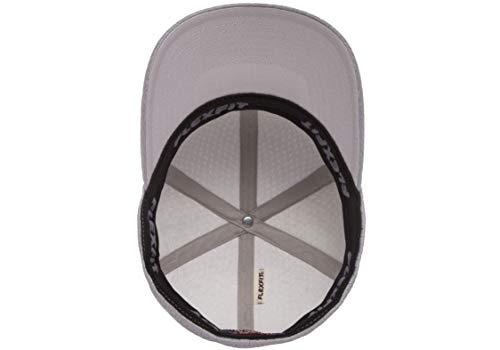 Flexfit mens Athletic Mesh Hat, Silver, One Size US