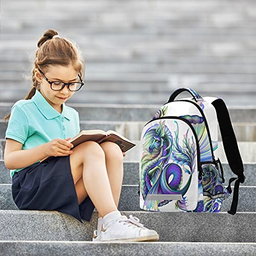 panksolu Dragon Backpack 16 Inch Laptop Water-resistant Bookbags Reflective Design Travel School Bag Casual Durable Daypack for Student with Adjustable Buckles…