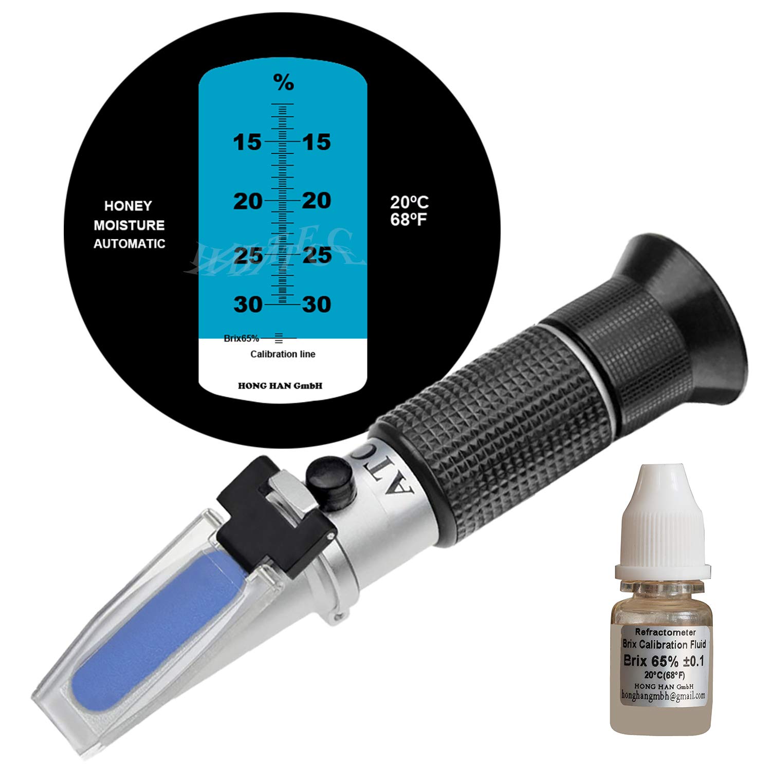 TRZ Honey Refractometer Moisture 12 to 30%,Designed for The Inspection of Moisture Content of Honey