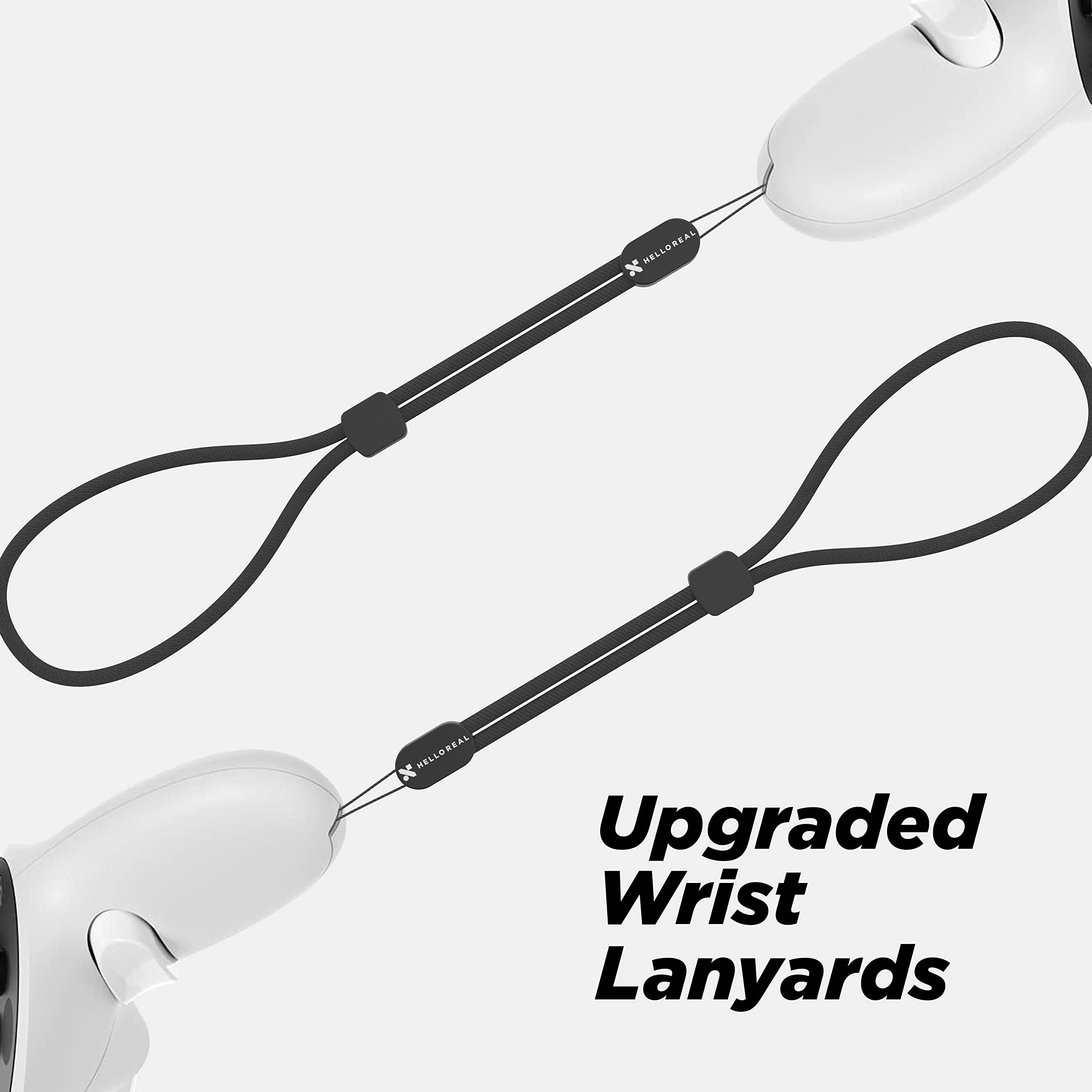 HelloReal Upgraded Wrist Lanyards Compatible with the Meta Oculus Quest 2