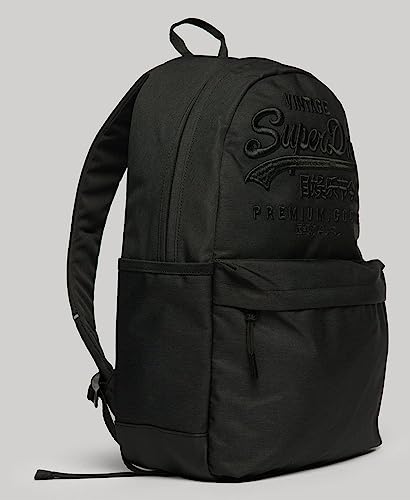 Superdry Womens Heritage Montana Backpack, Classic Hiking-Inspired Design Black Marl/Black Size One Size