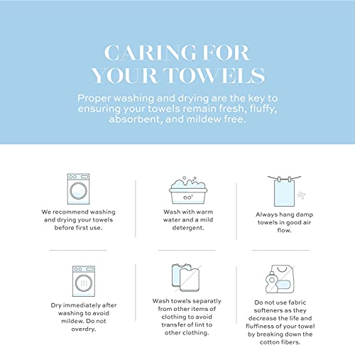 White Classic Luxury Hand Towels for Bathroom-Hotel-Spa-Kitchen-Set - Circlet Egyptian Cotton - 16x30 Inches - Set of 6 (Gray)
