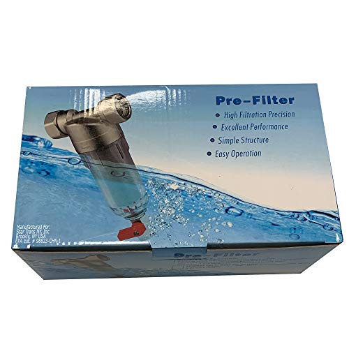 Reusable Whole House Spin Down Sediment Water Filter. Prefilter Removes Sediment, Rust, Sand from Water, 40 Micron, ¾ or 1 Inch Inlet/Outlet, by Ronaqua WELL-MATCHED with WSP-50, HQ-180ZA-50