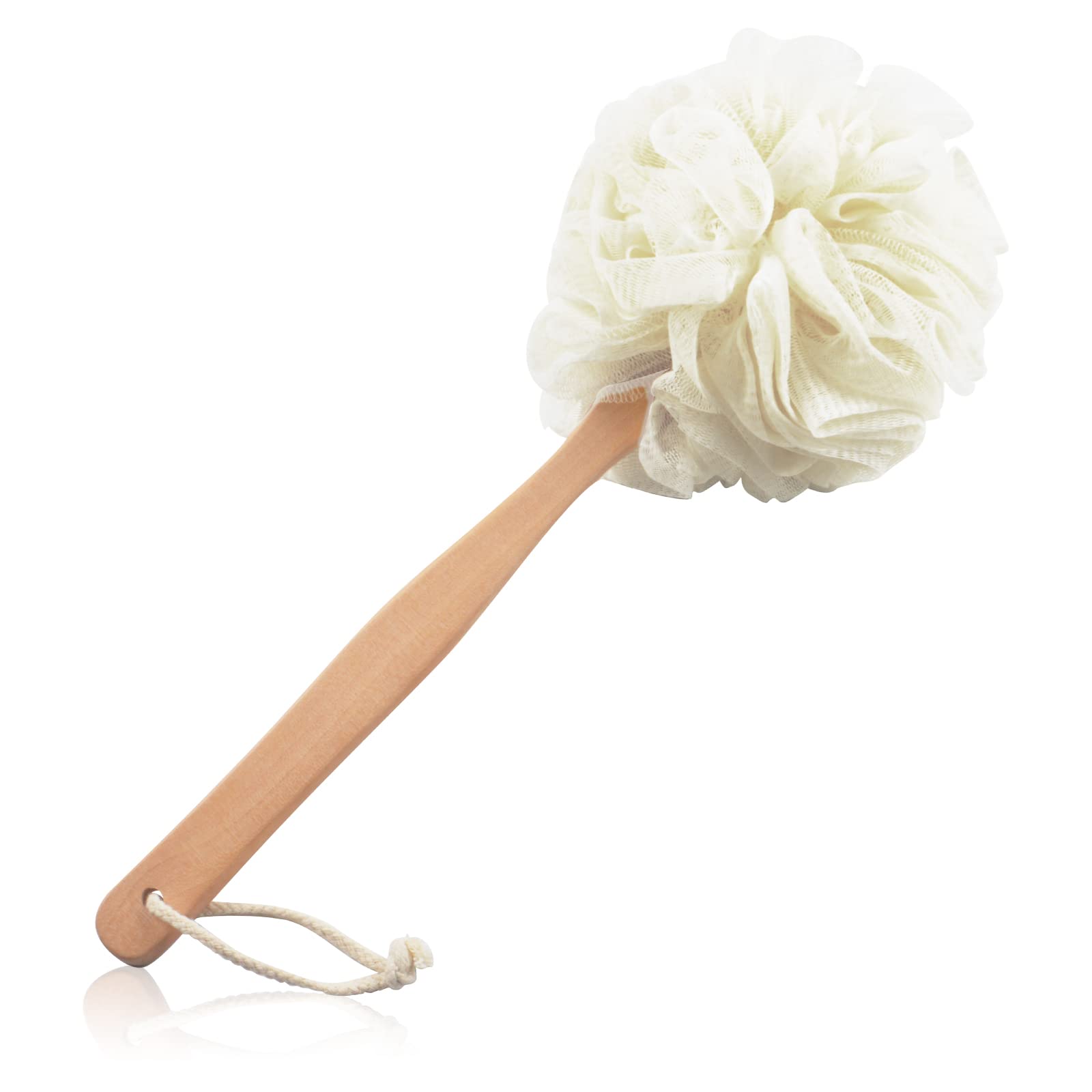 Loofah on A Stick Back Scrubber for Shower Loofah with Handle Bath Sponges Back Washer for Men and Women Long Handled Shower Sponge for Exfoliating