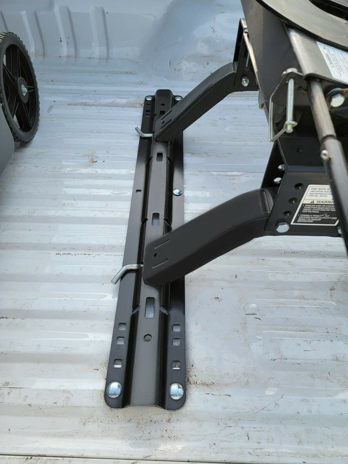 ECOTRIC Fifth 5th Wheel Trailer Hitch Mount Rails and Brackets W/Installation Kits for Full-Size Trucks