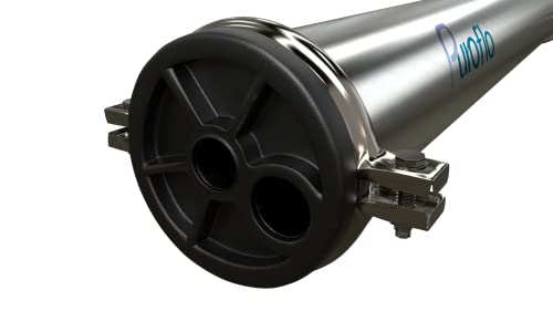 Reverse Osmosis Commercial Stainless Steel Membrane Housing 2.5 x 40 3/8 Feed