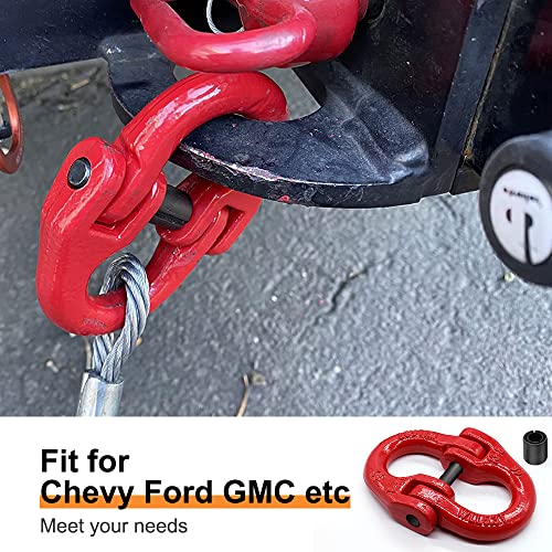 lifgarfe 2pcs 1/2inch hammerlock Coupling Connector Link Safety Chain Adapter Connector hammerlock Tow Hitch