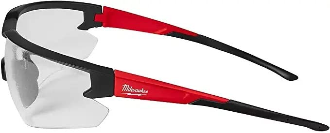 Milwaukee Anti-Fog Safety Glasses Clear Lens Black/Red Frame 2 pc. - Case of 2