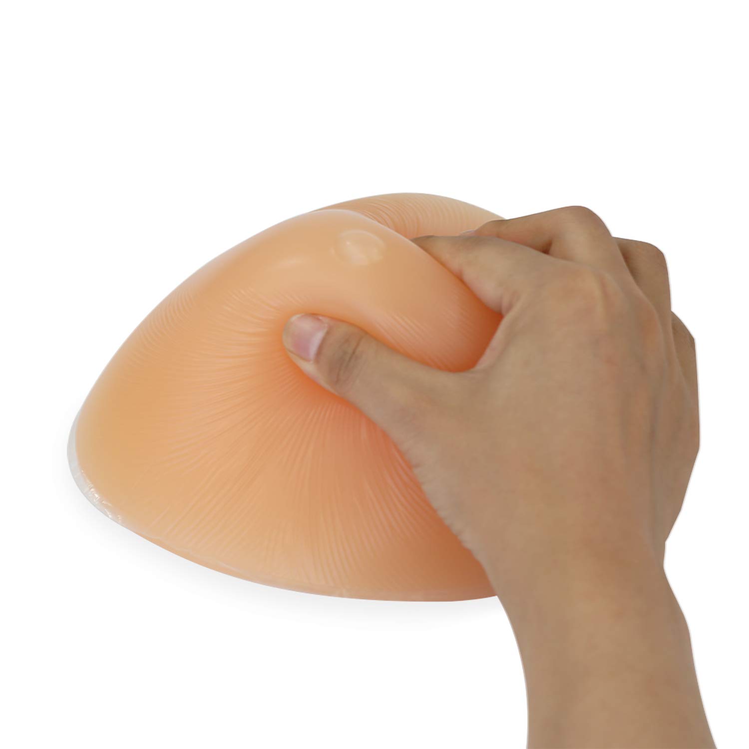 Ecoup A-DD Cup Triangle Silicone Breast Forms Concave Bra Enhancer Inserts Mastectomy Prosthesis 1 Piece (Nude, XXS - 150g(0.33 lb/Piece) - Cup 32B/34A