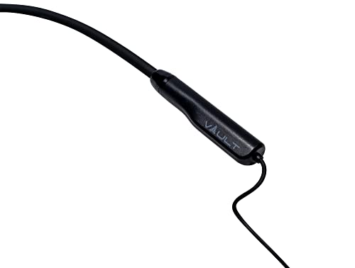 Vault Play Bluetooth Neckband Headphones with Magnetic Earbuds with in-line Mic for Smartphones, Tablets, PC & Laptop