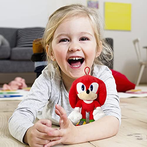 wiemsdoy Knuckles Plush Toy 12", The Hedgehog Toy Plush Figure Classic Hedgehog Plush Doll for Boys Girls Best Gift
