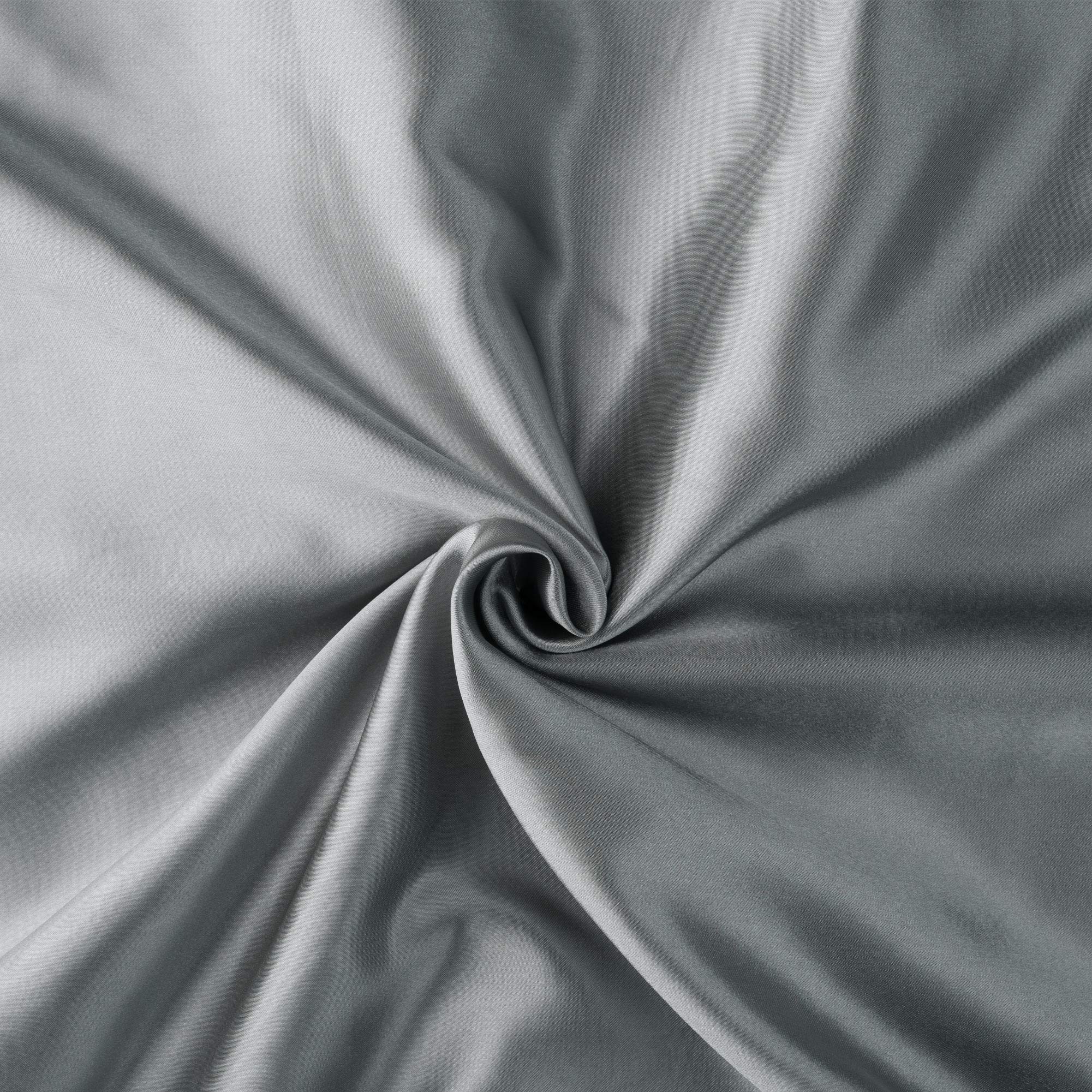 Vagasi Grey Duvet Cover Set Queen Size 3 Pieces - Comforter Cover Super Soft with 2 Pillow Shams - Satin Bedding Set Breathable & Smooth with Zipper Closure