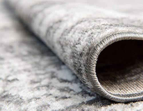 Unique Loom Sofia Collection Area Rug - Salle Garnier (3' 3" x 19' 8" Runner, Gray/ Ivory)