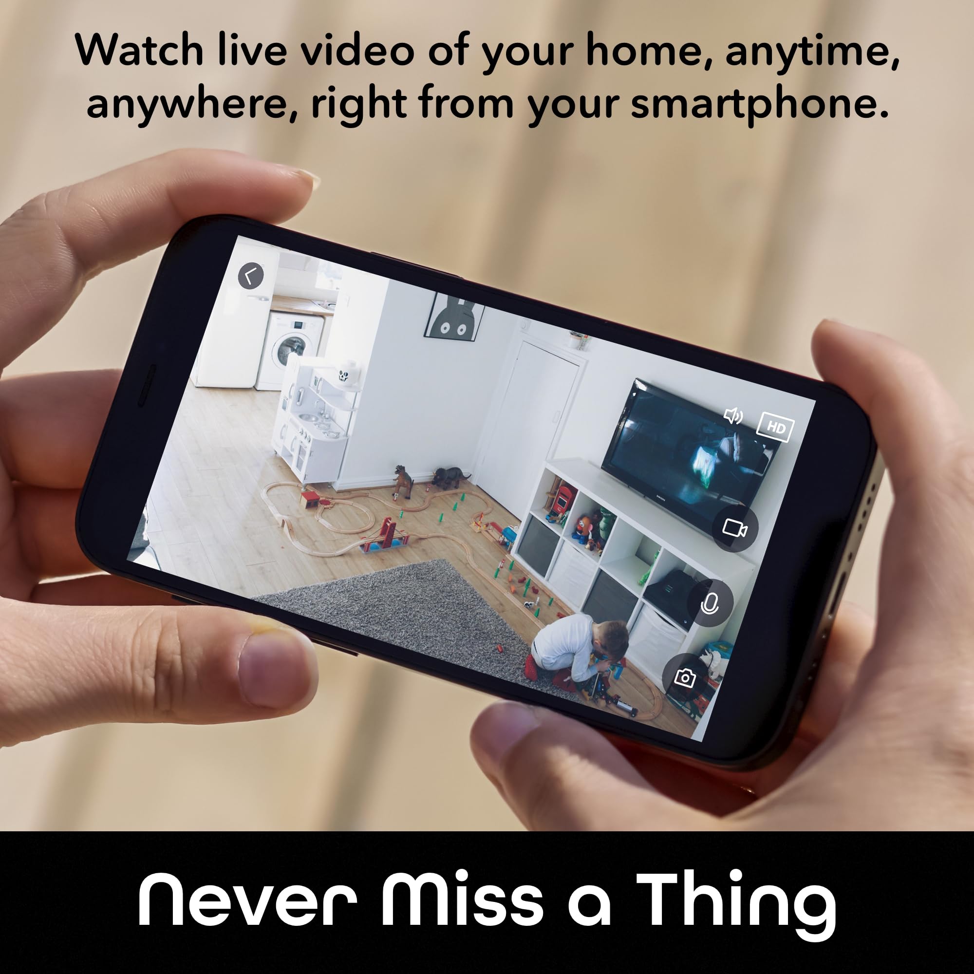 Geeni Aware 1080p HD Smart Camera – Indoor Home Security Camera – No Hub Required – Motion Detection Camera – Smart Camera Works with Amazon Alexa and Google Home, Requires 2.4 GHz Wi-Fi