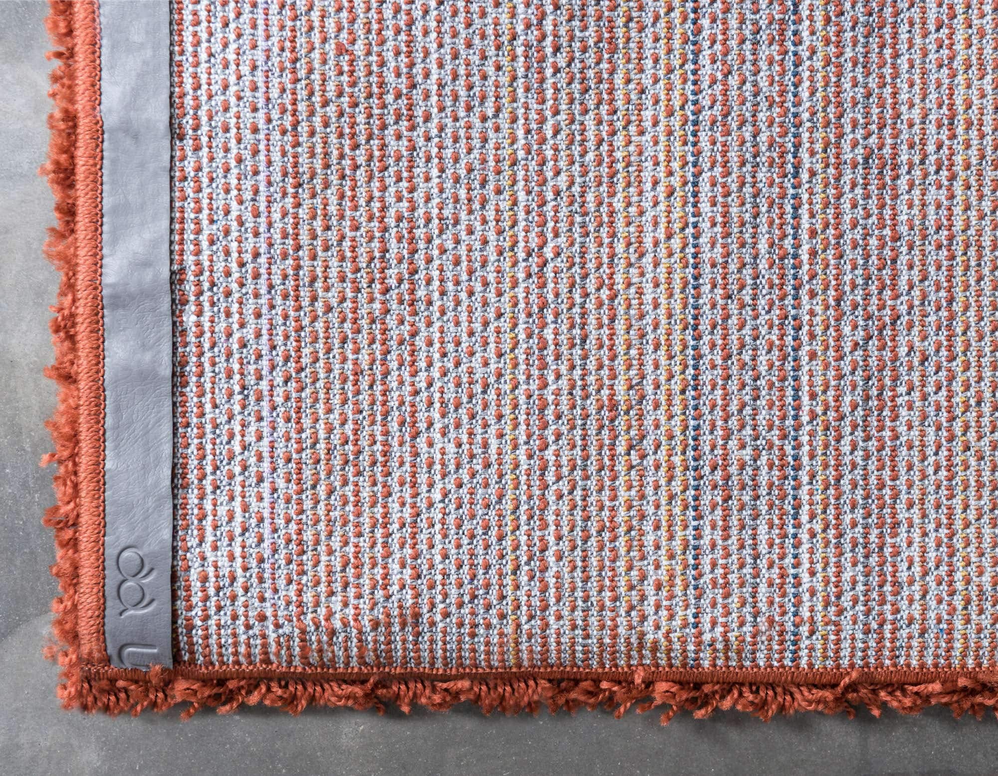 Unique Loom Solid Shag Collection Area Rug (5' 1" x 8' Rectangle, Terracotta)