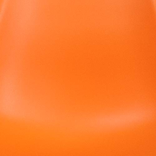 Flash Furniture Elon Series Orange Plastic Chair with Wooden Legs