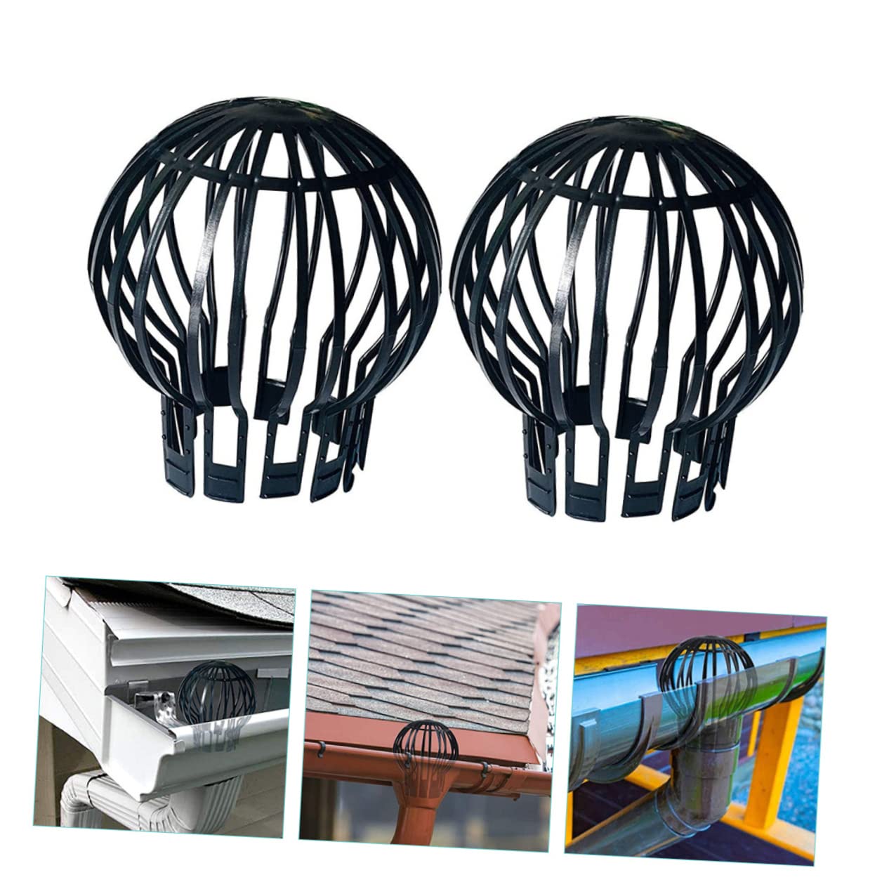 DOITOOL 6 Pcs Floor Drain Anti-Blocking Mesh Cover Filter for Sink Gutter Overflow Guard Sink Drain Strainer Gutter Screen Strainers Dome Cover Drainage Cover Leaf Filter Cover Plastic