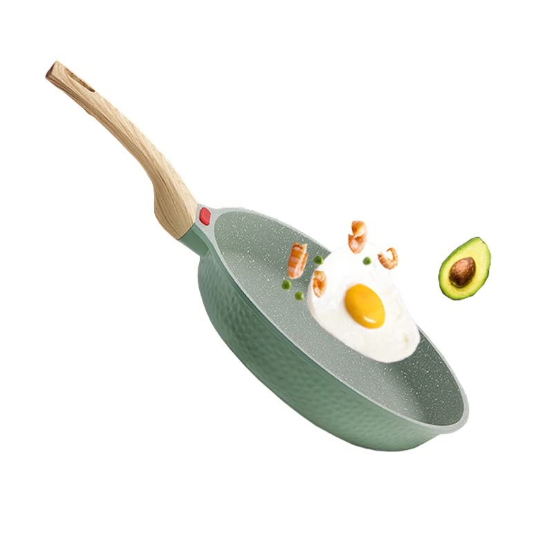 DHTDVD Medical Stone Pan Without Lid Nonstick Frying Skillet Cooking Granite Coating Omelette Pan Kitchen Cookware