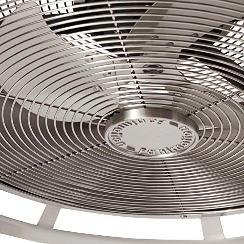Fanimation Beckwith 12 inch Indoor Ceiling Fan with Shade, Light Kit, Brushed Nickel