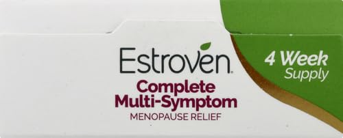 Estroven Complete Multi-Symptom Menopause Supplement for Women, 28 Ct., Clinically Proven Ingredient Provide Menopause Relief & Night Sweats & Hot Flash Relief, Drug-Free & Non-GMO