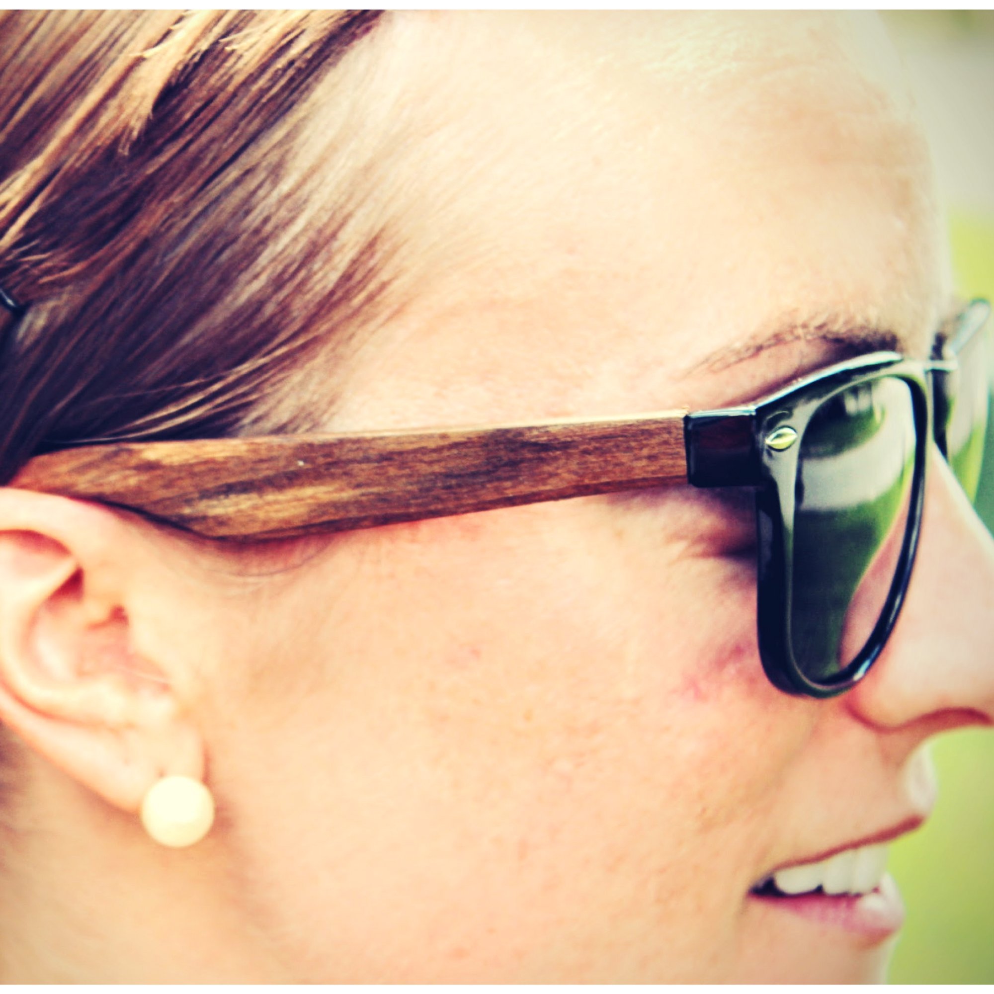 Eye Love Polarized Sunglasses for Men and Women, Glare-Free, 100 Percent Uv Blocking (100 Percent Real Ebony Wood Sides with Unbreakable Tr90 Plastic Front)