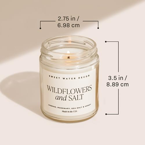Sweet Water Decor Cypress and Fig Candle | Cypress, Eucalyptus, Ripe Fig, Woodsy Scented Soy Wax Candle for Home | Made in The USA