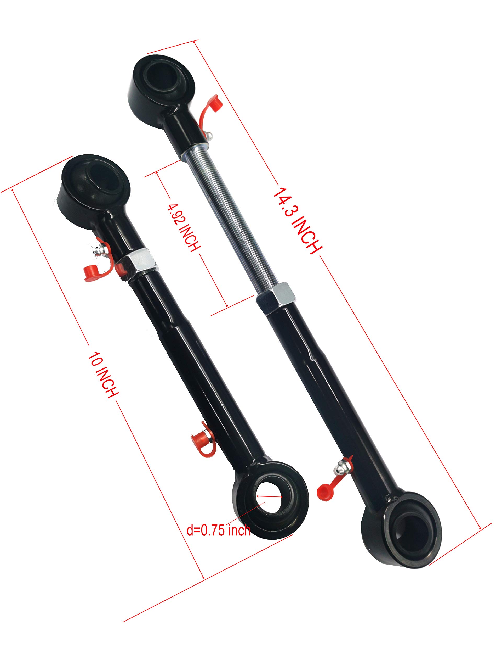Front Swaybar Quicker Disconnect System for Wrangler JK JKU 2007-2018 Replace 2034 with 2.5" - 6" Lifts Adjustable (Black)