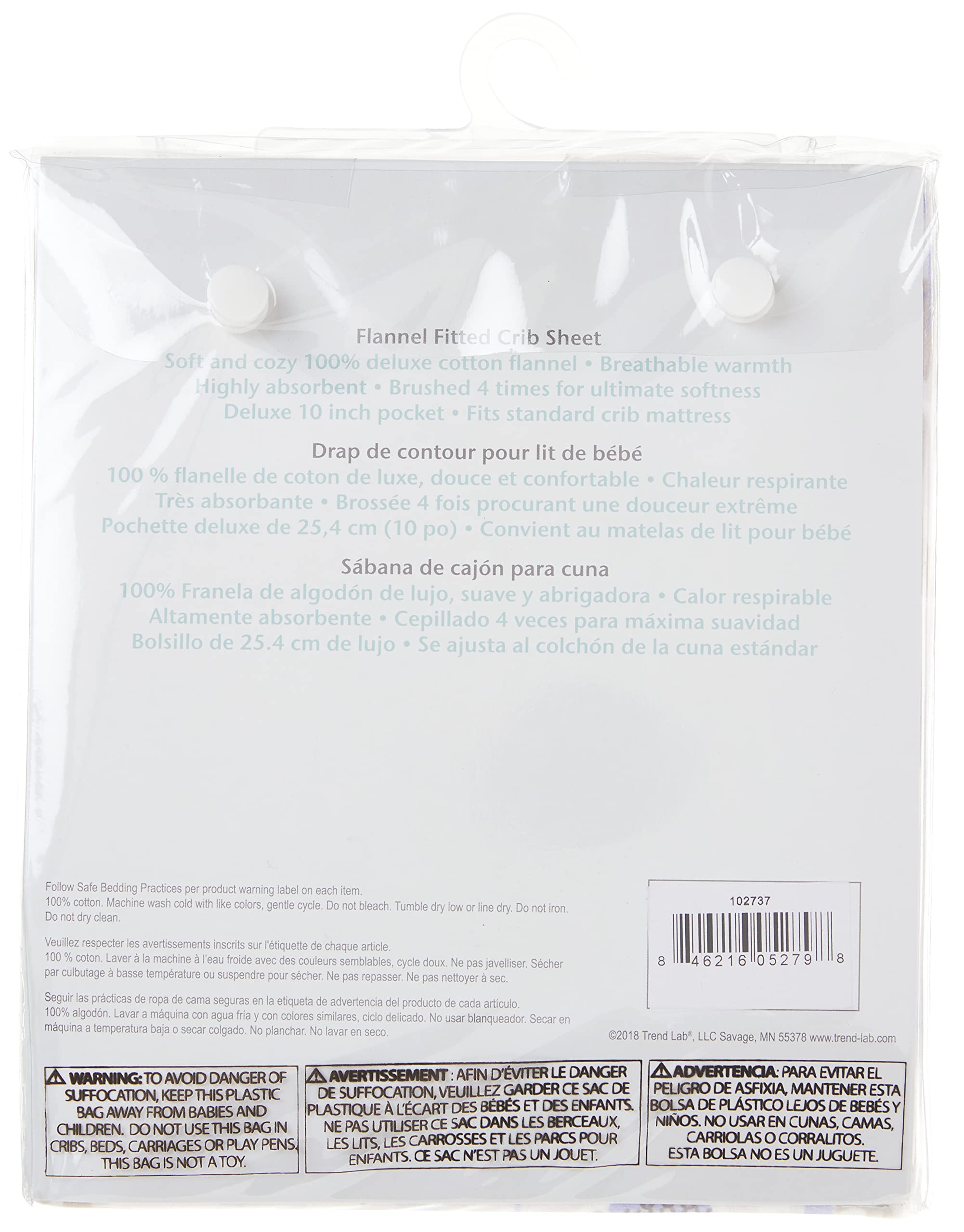 Winter Park Fitted Crib Sheet - 100% Cotton; White, Tan, Gray, Pink, Orange, Blue, Yellow, Brown; Fully Elasticized; 10-Inch Pockets; Fits Standard Crib Mattress 28 in x 52 in;