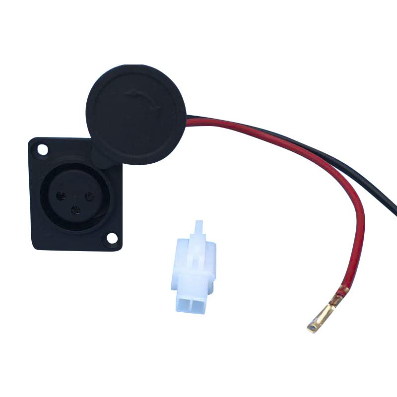 LGEGE XLR Charging Port Socket Compatible with Motorcycle,Electric Scooter, Accessories for Razor Dirt Rocket MX500, MX650 & EcoSmart Metro, EVO 500 800