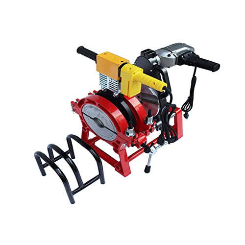 LGXEnzhuo Manually Operated HDPE Butt Fusion Welding Machine 2 Clamps Pipe Fusion Welder Manual PE PP PB PVDF Pipe Hot Melt Machine 110V 63-200mm with Digital display Heater