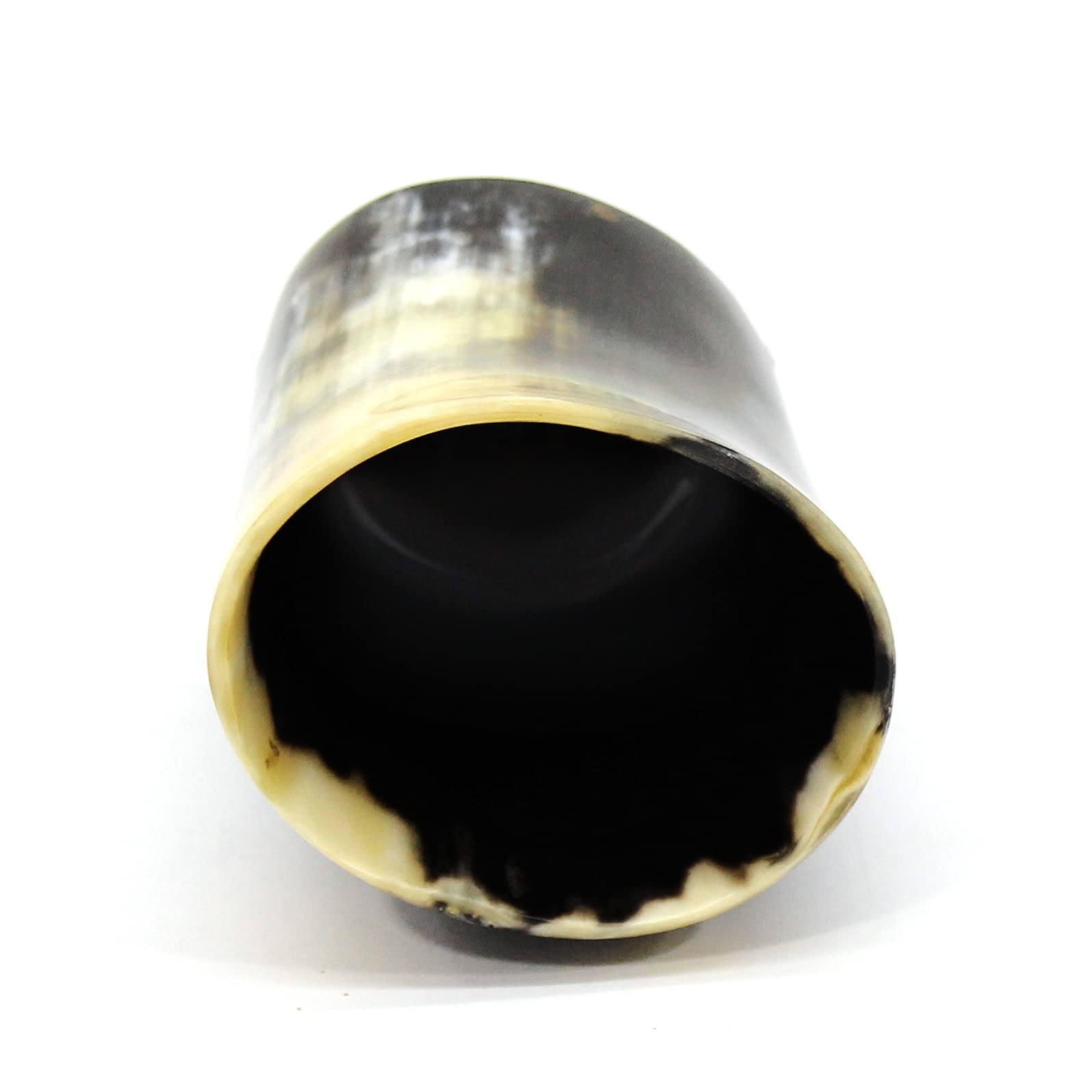 L.A Horns Set of 4 Viking Drinking Horn Shot Glasses (4oz) | 100% Authentic Drinking Horn Shot Glasses For Vodka, Tequila, Rum & More