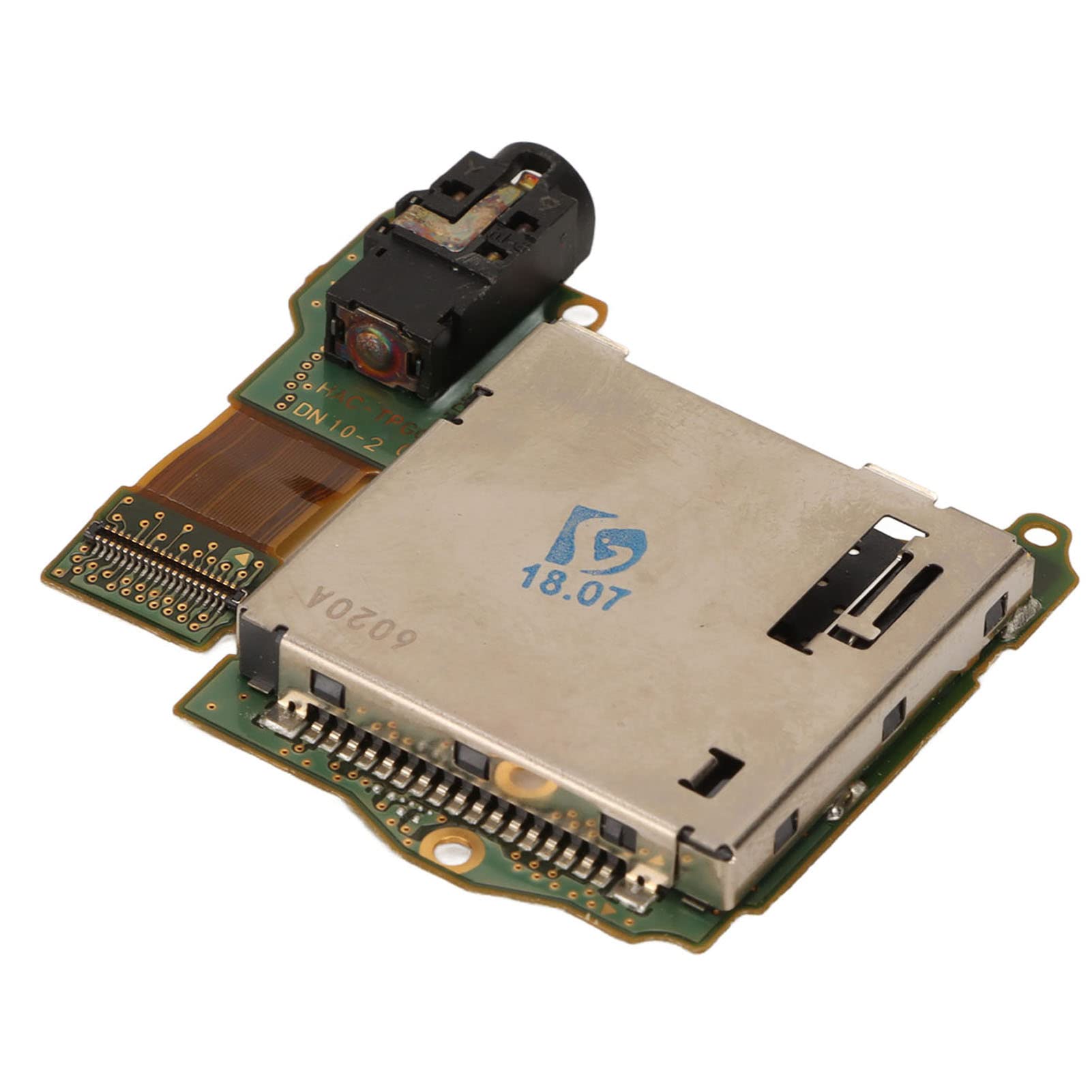 Game Host Cartridge Card Slot, Game Cartridge Socket Board Replacement Prevent Professional with 3.5mm Headphone Jack for Repairing
