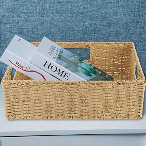 Hemoton 1pc Rattan Sundries Storage Basket Wicker Basket Clothes Storage Container Woven Storage Organizer with Lid Woven Basket Container Sundries Basket Weaving Toilet Child Fruit Stand