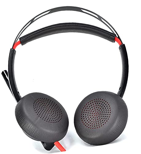 VEKEFF Replacement Ear Cushions Pad Earpads Covers for Plantronics Voyager Focus UC B825 Binaural Headset Headphone