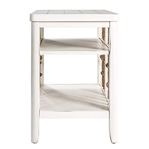 Liberty Furniture INDUSTRIES Dockside II Chair Side Table, W18 x D24 x H26, White