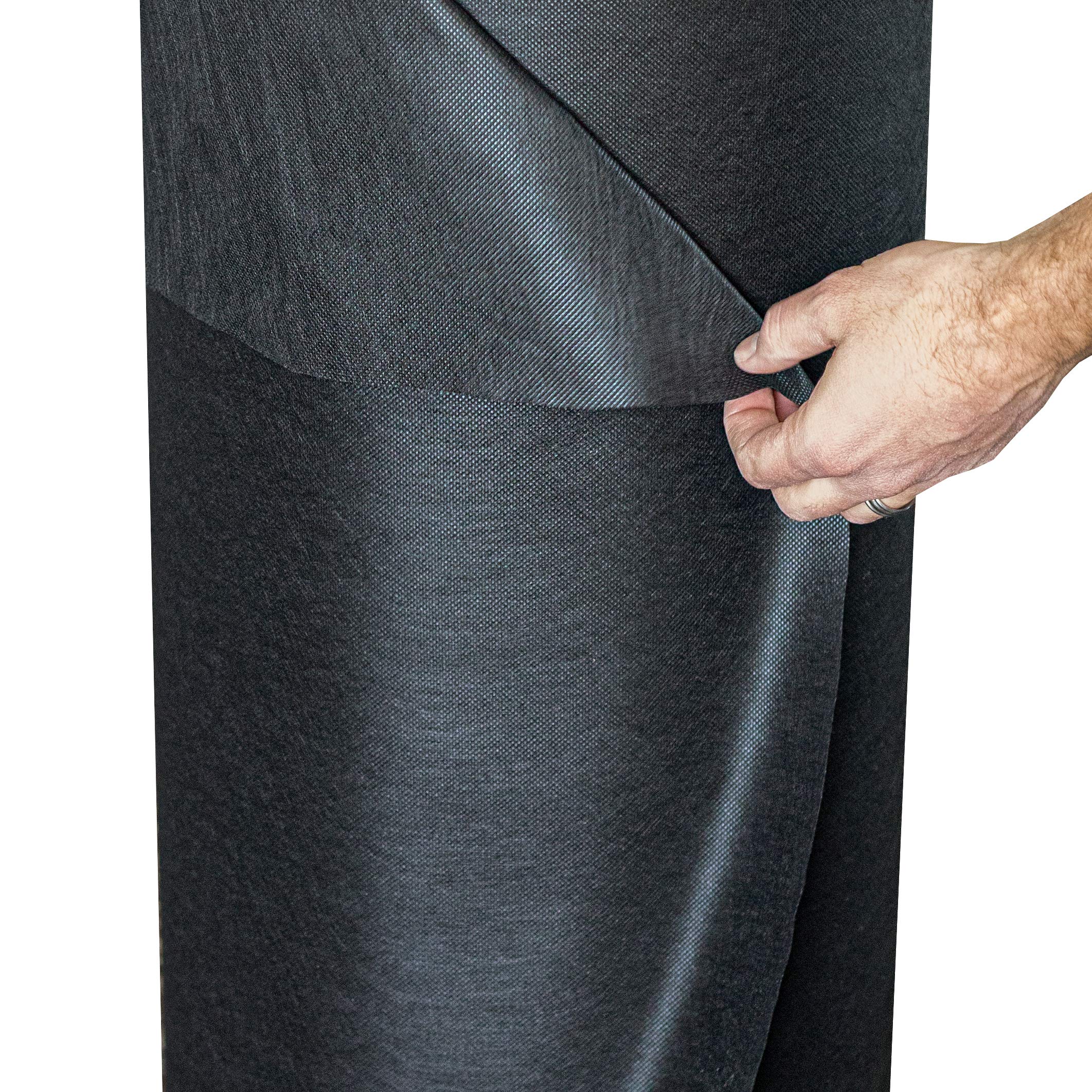 House2Home 60 Inch x 3 Yard Upholstery Black Cambric Dust Cover Fabric Replacement for Sofas, Chairs, Full and Queen Box Spring Foundations, Conceals Frame and Staples Inside Furniture