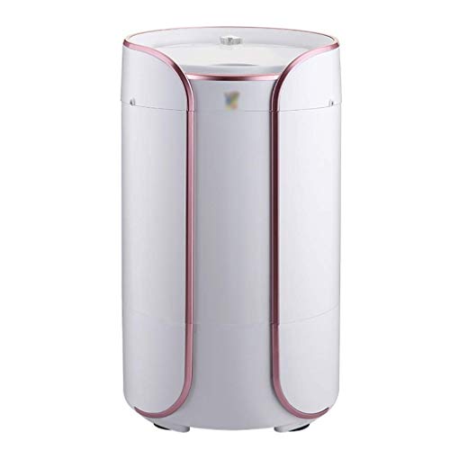 Full-Automatic Washing Machine Portable Compact Laundry Washer Spin with Drain Pump (Color : Rose Gold)