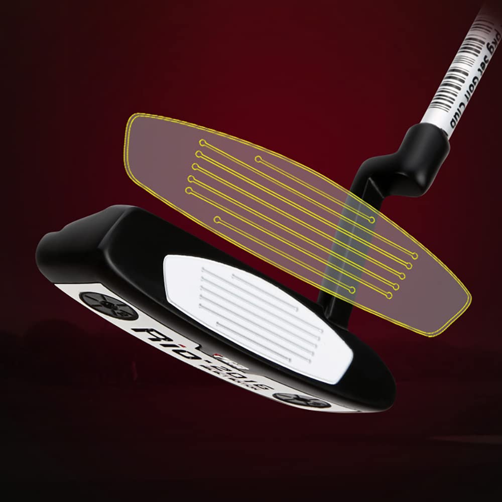 Golf Putter Men Women Ultralight Practice Golf Clubs Rio Right Handed Golf Training Aid Stainless Steel Golf Blade Putters (Black)