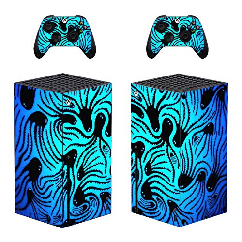 FELIPE SEIJI KUBA Xbox Series X Skin Set Vinyl Decal Skin Stickers Protective for Xbox Series X Console Kinect 2 Controllers - multi color