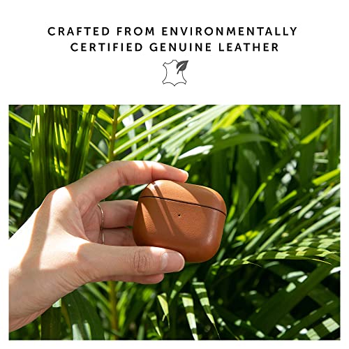 Native Union Leather Case for AirPods (3rd Gen) β Handcrafted Fully-Wrapped Genuine Italian Leather case β Compatible with Qi Wireless Chargers β for AirPods (Tan)