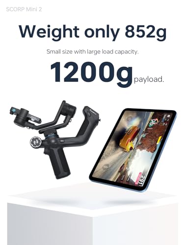 FeiyuTech Vimble 2A 3-Axis Gimbal Stabilizer Telescoping Handheld for Action Camera, Supports WiFi Control,with Mini Tripod
