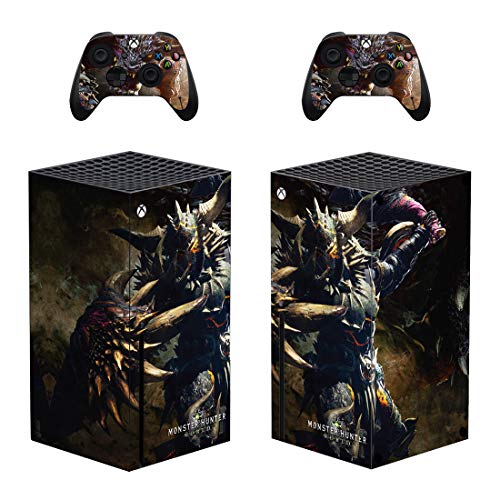 FELIPE SEIJI KUBA Xbox Series X Skin Set Vinyl Decal Skin Stickers Protective for Xbox Series X Console Kinect 2 Controllers - Ice Born