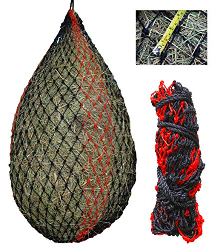 T TEKE Deluxe Slow hay Feeder hay nets, 1-3/4" Feeding Holes, Horse Supplies hay Bags for Horses, Goats